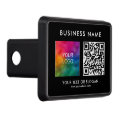 Custom Modern Business Logo QR Code Template Hitch Cover | Zazzle