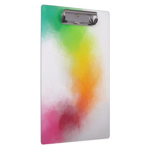 Custom Modern Colorful Abstract Art Template Clipboard | Zazzle