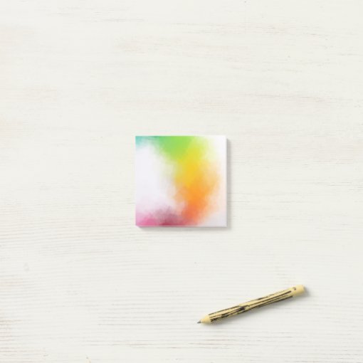 Custom Modern Colorful Abstract Art Template Post-it Notes | Zazzle