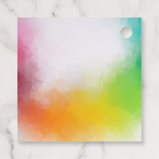 Custom Modern Colorful Abstract Blank Template Favor Tags | Zazzle