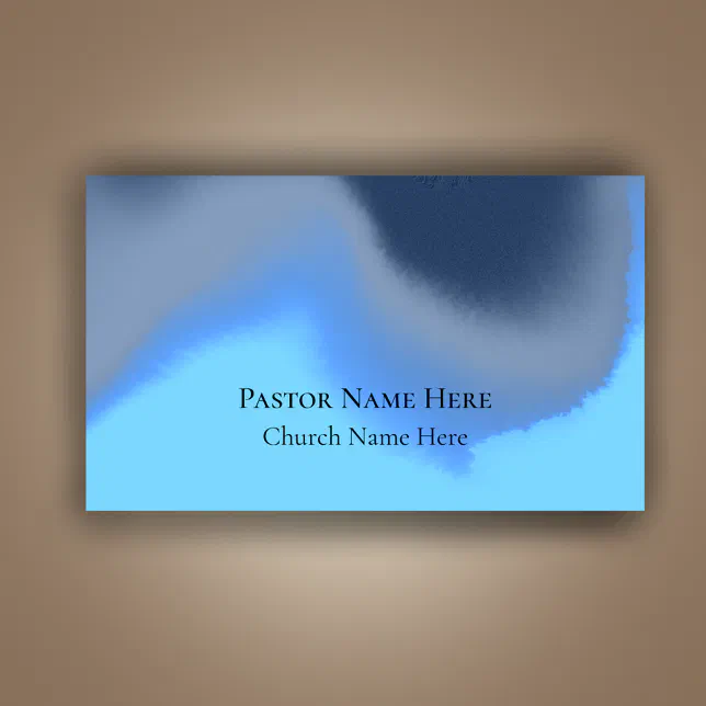 Custom Modern Cool Unique Christian Church Pastor Business Card | Zazzle