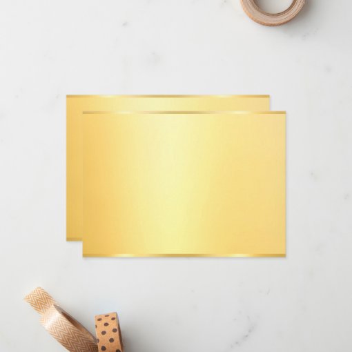 Custom Modern Elegant Faux Gold Blank Template | Zazzle