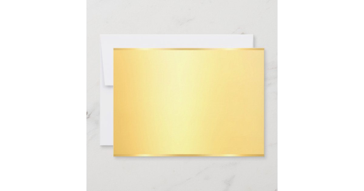 Custom Modern Elegant Faux Gold Blank Template | Zazzle