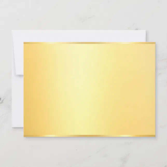 Custom Modern Elegant Faux Gold Blank Template | Zazzle
