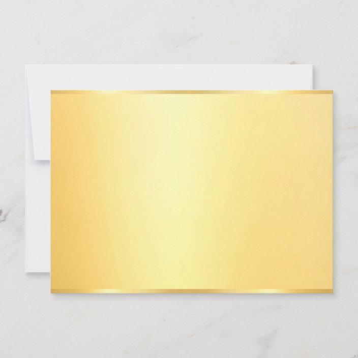 Custom Modern Elegant Faux Gold Blank Template | Zazzle.com