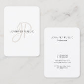 Custom Modern Elegant Monogram Design Template Business Card | Zazzle