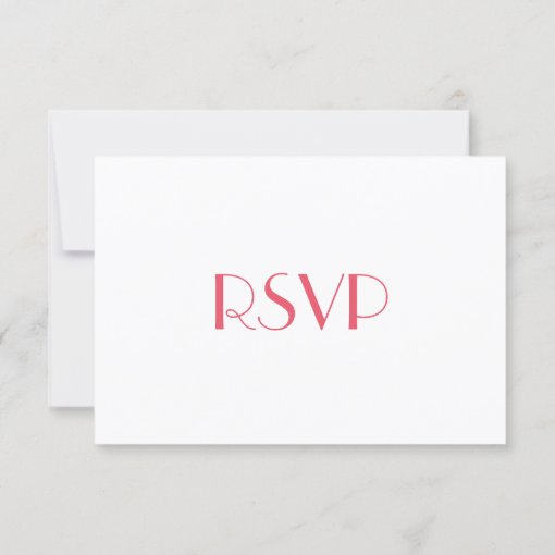 Custom Modern Elegant Party RSVP Invitation Card | Zazzle