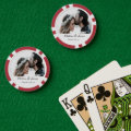 Custom Modern Elegant Photo Calligraphy Script Poker Chips | Zazzle