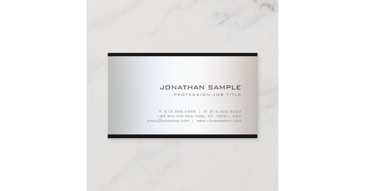 Custom Modern Elegant Simple Professional Template Business Card | Zazzle