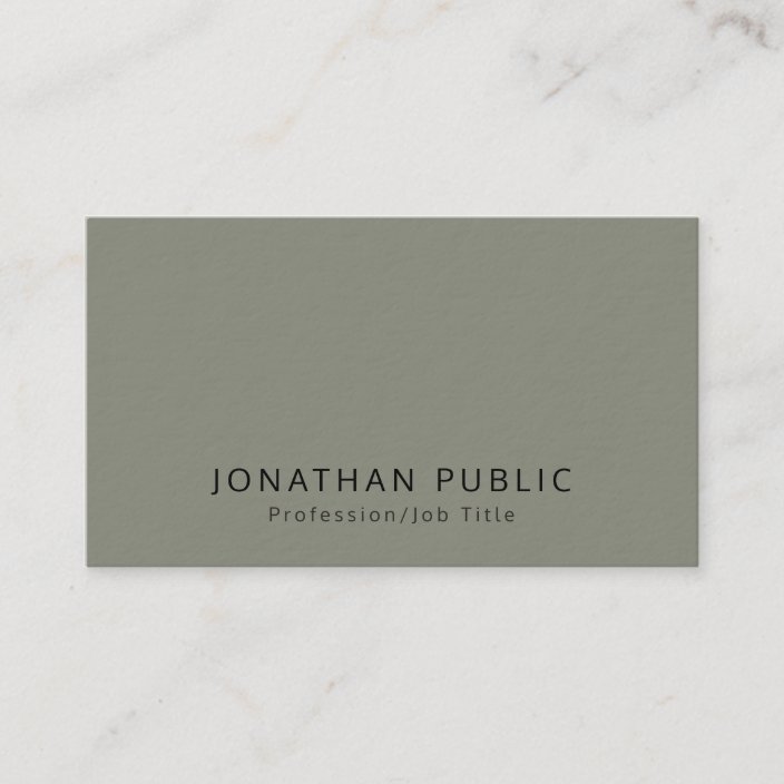 Custom Modern Elegant Template Premium Thick Business Card | Zazzle.com