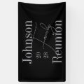 Custom Modern Family Reunion Black Silver Gray Banner | Zazzle