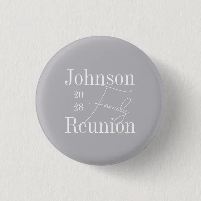 Custom Modern Family Reunion Keepsake Button | Zazzle