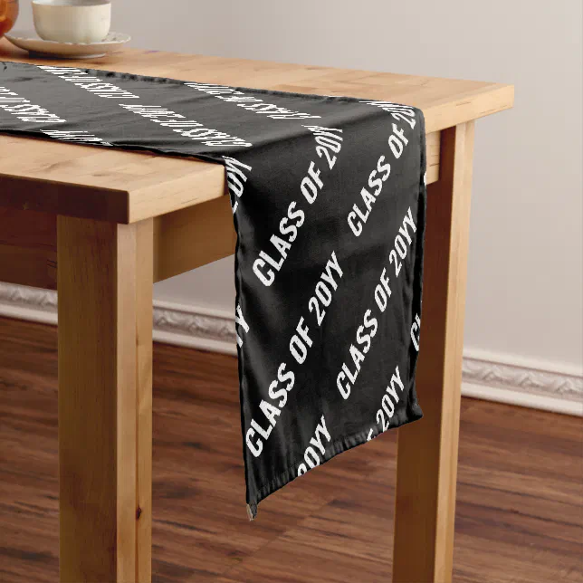 Custom Modern Graduation Party Short Table Runner | Zazzle