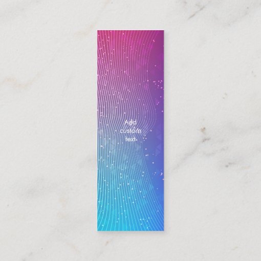 custom modern graphic qr code business bookmark mini business card | Zazzle