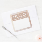 Custom Modern Hello My Name Is Stickers | Zazzle