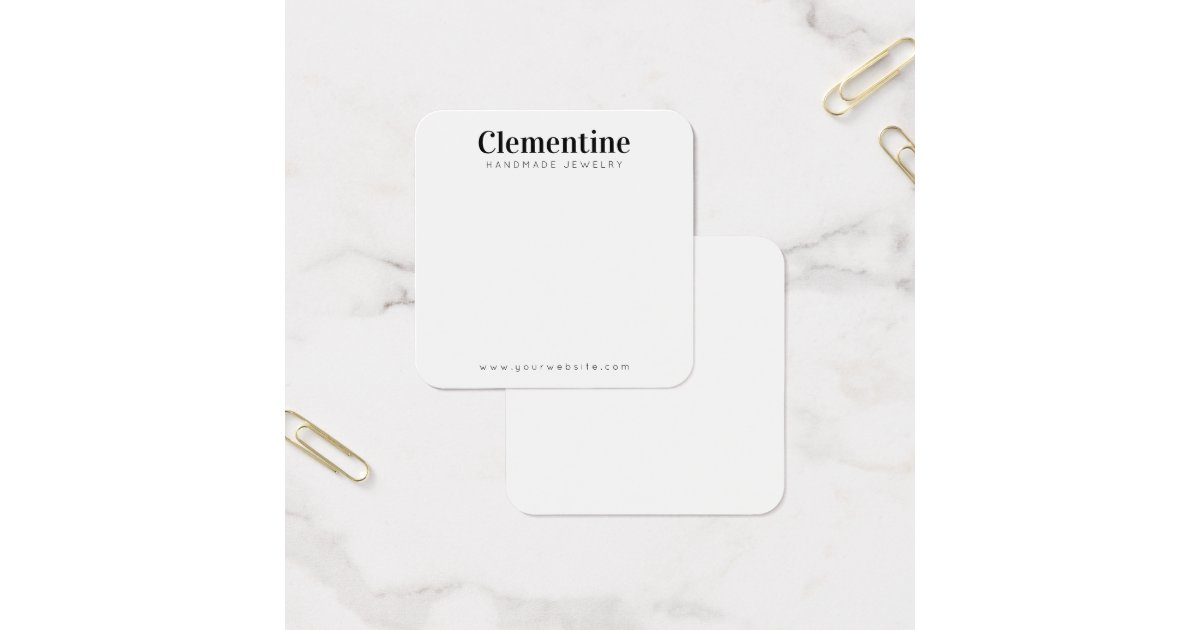 Custom Modern Jewelry Cards | Zazzle