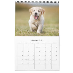 Custom Modern Photo Family Dog Pet Create Your Own Calendar | Zazzle