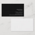 Custom Modern Professional Black Geometric Pattern Business Card | Zazzle