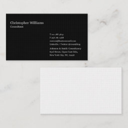 Custom Modern Professional Black Geometric Pattern Business Card | Zazzle
