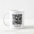 Custom Modern QR Code Scan Me Template White Coffee Mug | Zazzle