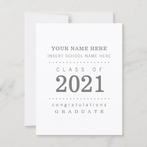Custom Modern & Simple Graduation Announcements ♥ | Zazzle