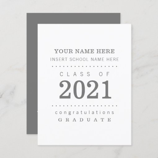 Custom Modern & Simple Graduation Announcements ♥ | Zazzle