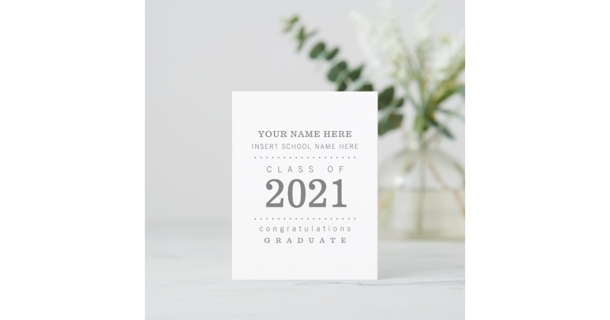 Custom Modern & Simple Graduation Announcements ♥ | Zazzle