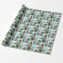 Custom Mom fantastic at 40 birthday photo collage Wrapping Paper | Zazzle