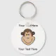 Custom Monkey Keychain | Zazzle