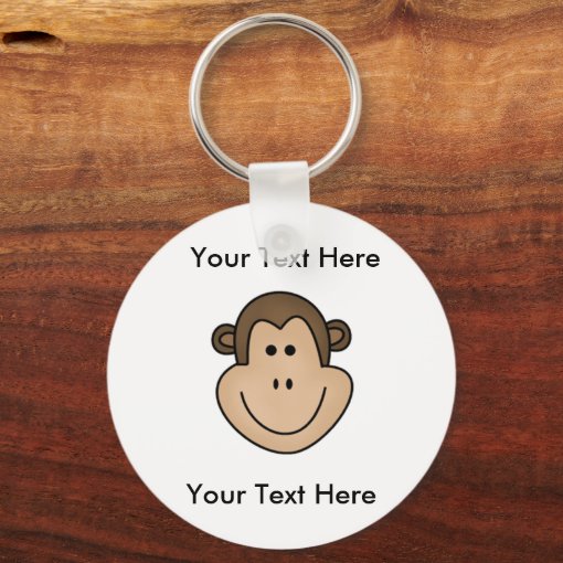 Custom Monkey Keychain | Zazzle