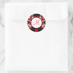 Custom Monogram Envelope Seal Sticker Template | Zazzle