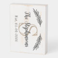 Custom Monogram Family Name Est Wood Photo Sign | Zazzle