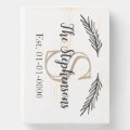 Custom Monogram Family Name Est Wood Photo Sign | Zazzle