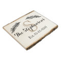 Custom Monogram Family Name Est Wood Photo Sign | Zazzle