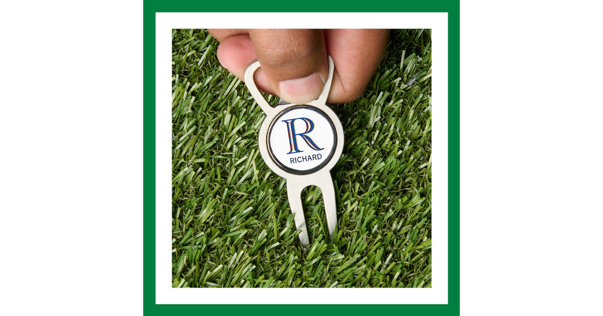 Custom Monogram First Name Ball Marker Divot Tool | Zazzle