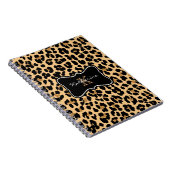 Custom Monogram Leopard Print Spiral Notebook | Zazzle
