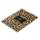 Custom Monogram Leopard Print Spiral Notebook | Zazzle