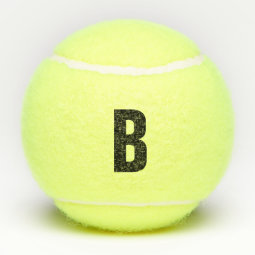 Custom Monogram Letter, Number, Text Tennis Balls | Zazzle