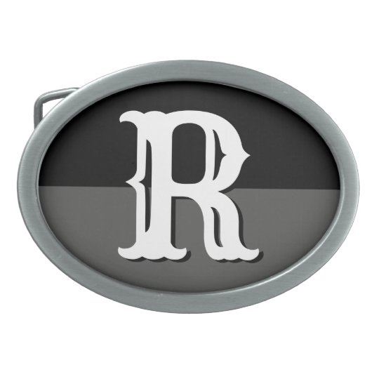 Custom monogram name initial belt buckles | Zazzle.com