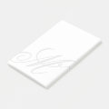 Custom monogram watermark post-it notes | Zazzle