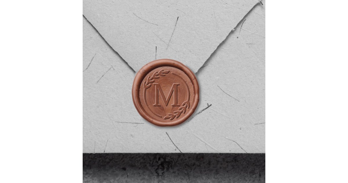 Custom Monogram Wax Seal Stamp | Zazzle