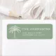 Custom Monogram Wedding Logo Palm Tree Label | Zazzle