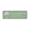 Custom Monogram Wedding Logo Palm Tree Label | Zazzle