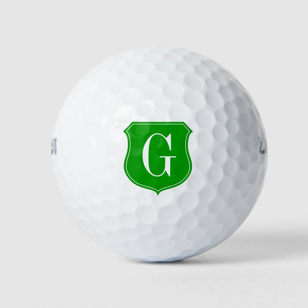 Custom monogrammed golf ball gift set for men | Zazzle