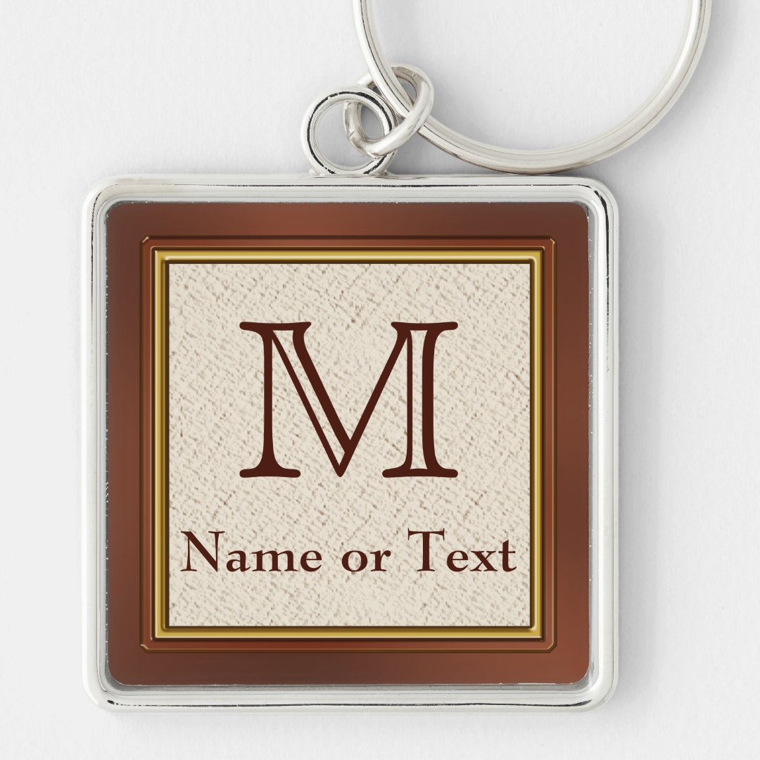 Custom Monogrammed Personalized Keychains for Men | Zazzle