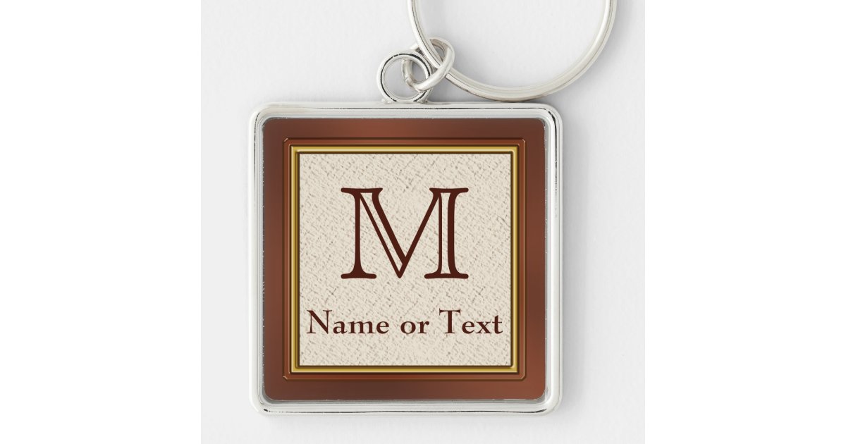 Custom Monogrammed Personalized Keychains for Men | Zazzle