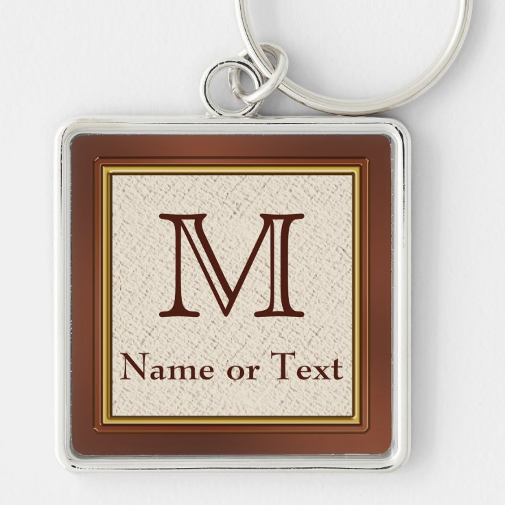 Custom Monogrammed Personalized Keychains for Men | Zazzle