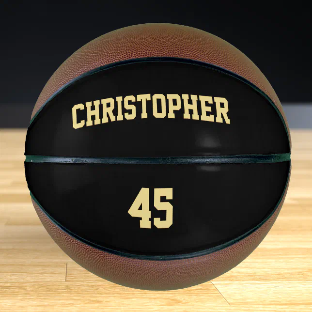 Custom Monogrammed Player Club Team Name Number Basketball | Zazzle