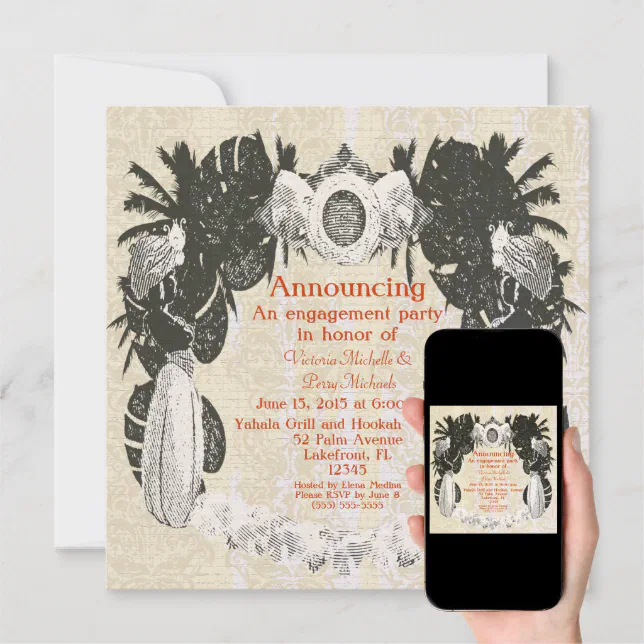 Custom Moorish Hookah Lounge Party - Invitation | Zazzle