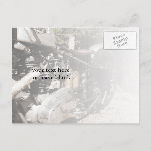 Custom Motorcycle Biker Save the Date Postcard | Zazzle